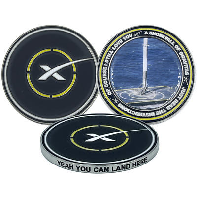 BL13-006 SpaceX Landing Pad Challenge Coin Landing Zone | eBay
