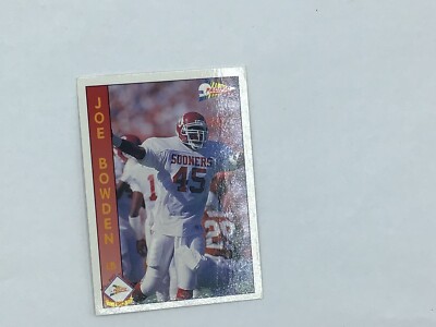 1992 JOE BOWDEN OKLAHOMA SOONERS vintage PACIFIC 324 | eBay
