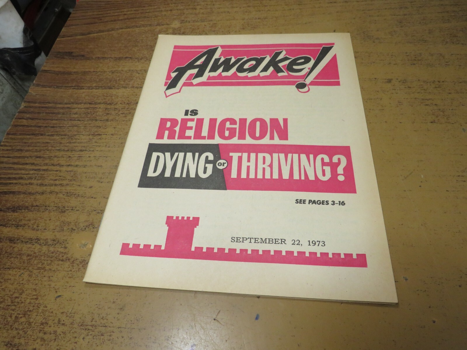 Awake WATCHTOWER Jehovah's Witness Journal 1973 September 22 | eBay