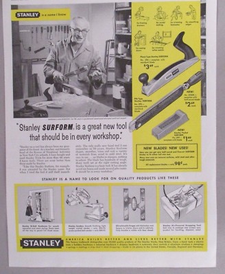 Stanley Surfoam & Tool PRINT AD - 1958 ~~ tools | eBay