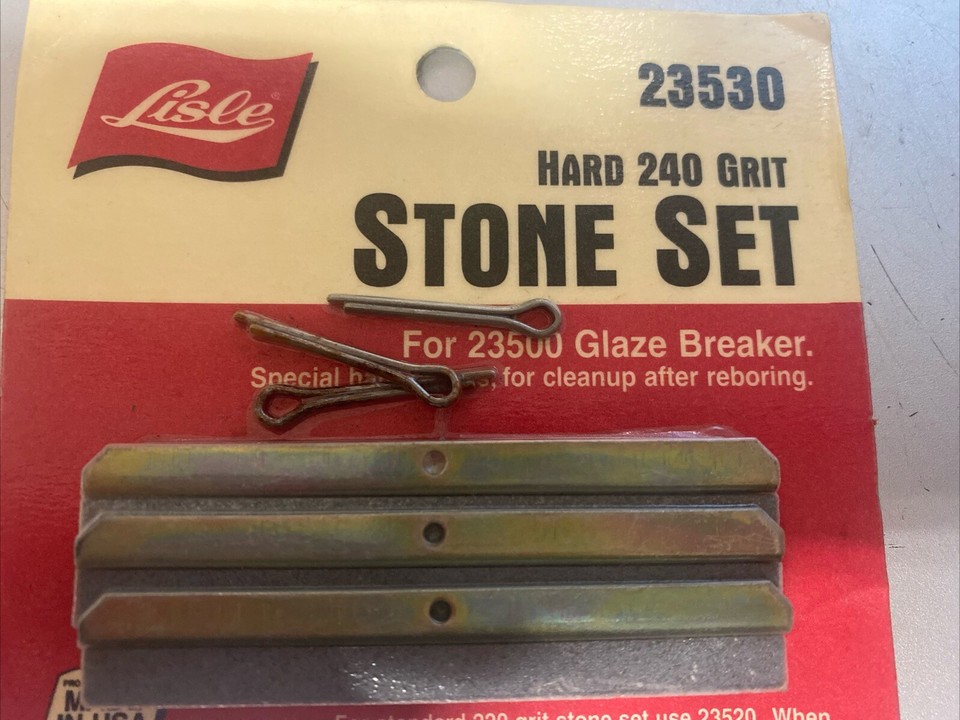 Lisle Corp., Part #23530,Hard 240 Grit Stone Set,Stone-Type Glaze ...