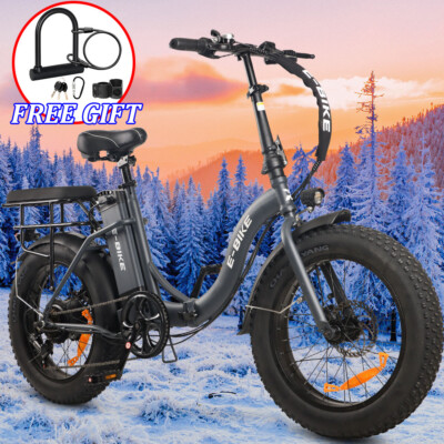 Ebike 20" 750W 36V Electric Folding Bike Bicycle Fat Tire Beach~City ...