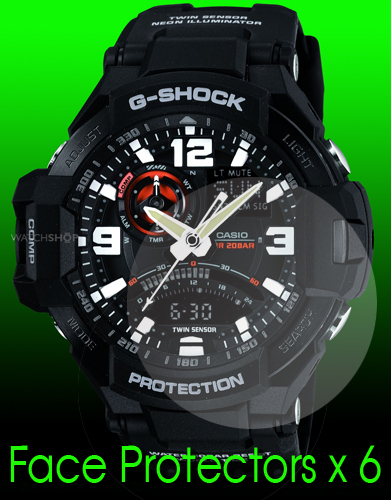 Casio GA-1000-1AER watch face protectors x 6 ... WATCH NOT INCLUDED | eBay