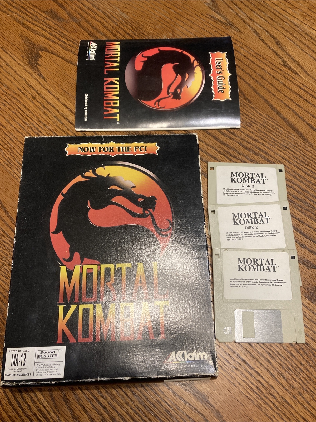 Mortal Kombat PC Video Game Acclaim 1993 Floppy Disk for sale online | eBay
