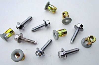 Mirror Mounting Screw & Jack Nuts 1/4"-20 X 1" Stainless Steel Bolts | eBay
