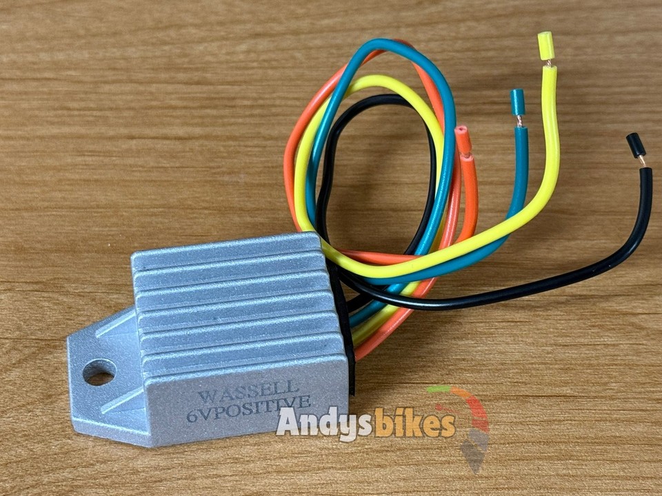 Wassell 6V Positive Earth Solid State Dynamo Regulator Triumph BSA MCR2 ...