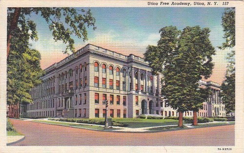 Postcard Utica Free Academy Utica Ny Ebay