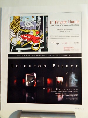 LEIGHTON PIERCE ART PIECE VTG ORIG 2005 ADVERTISEMENT | eBay