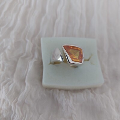 Pierre Lang Ring Silber 925, Citrin, Echt-Silber-Kollektion, Gr.6 ...