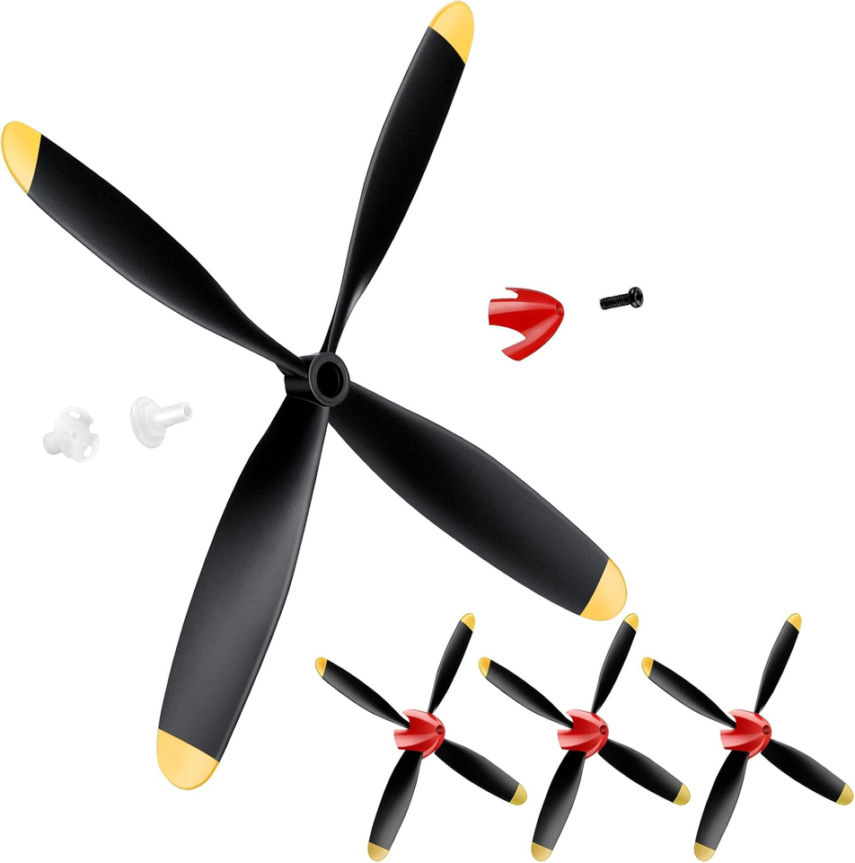 3 Sets Spare RC Plane Propellers Compatible with Mustang 400Mm P51 RC ...