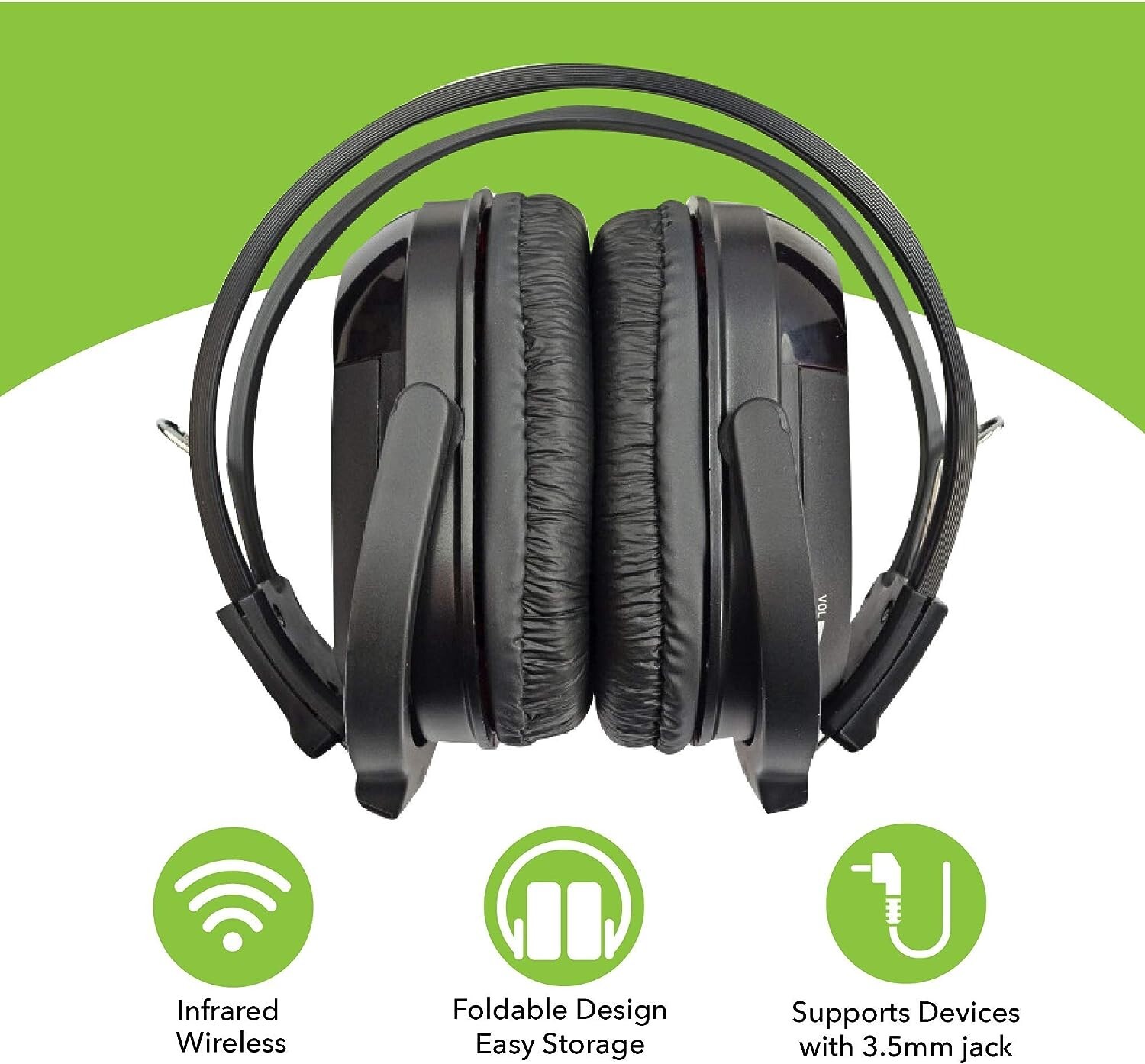 4 Wireless Headphones For Chevy Vehicles IR Rear TV DVD New Headsets w ...