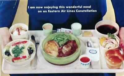 EASTERN AIRLINES DINNER MENU Advertisement Vintage Retro Picture Photo ...
