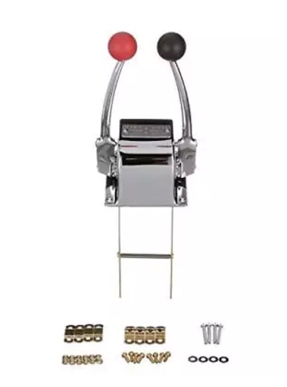 Single Engine Binnacle Mount Twin Lever Shift Throttle Control Box ...