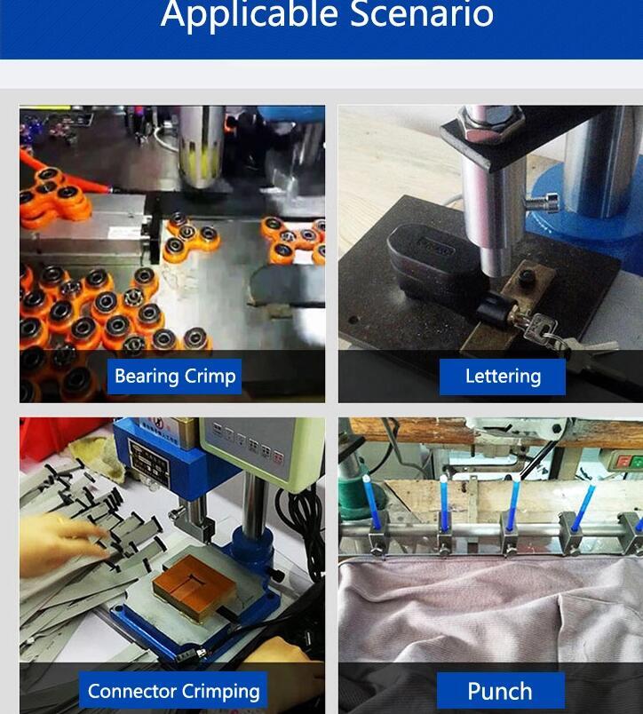 220V/110V 200KG Bench Rivet Machine Punching 63 Mini Pneumatic Press ...