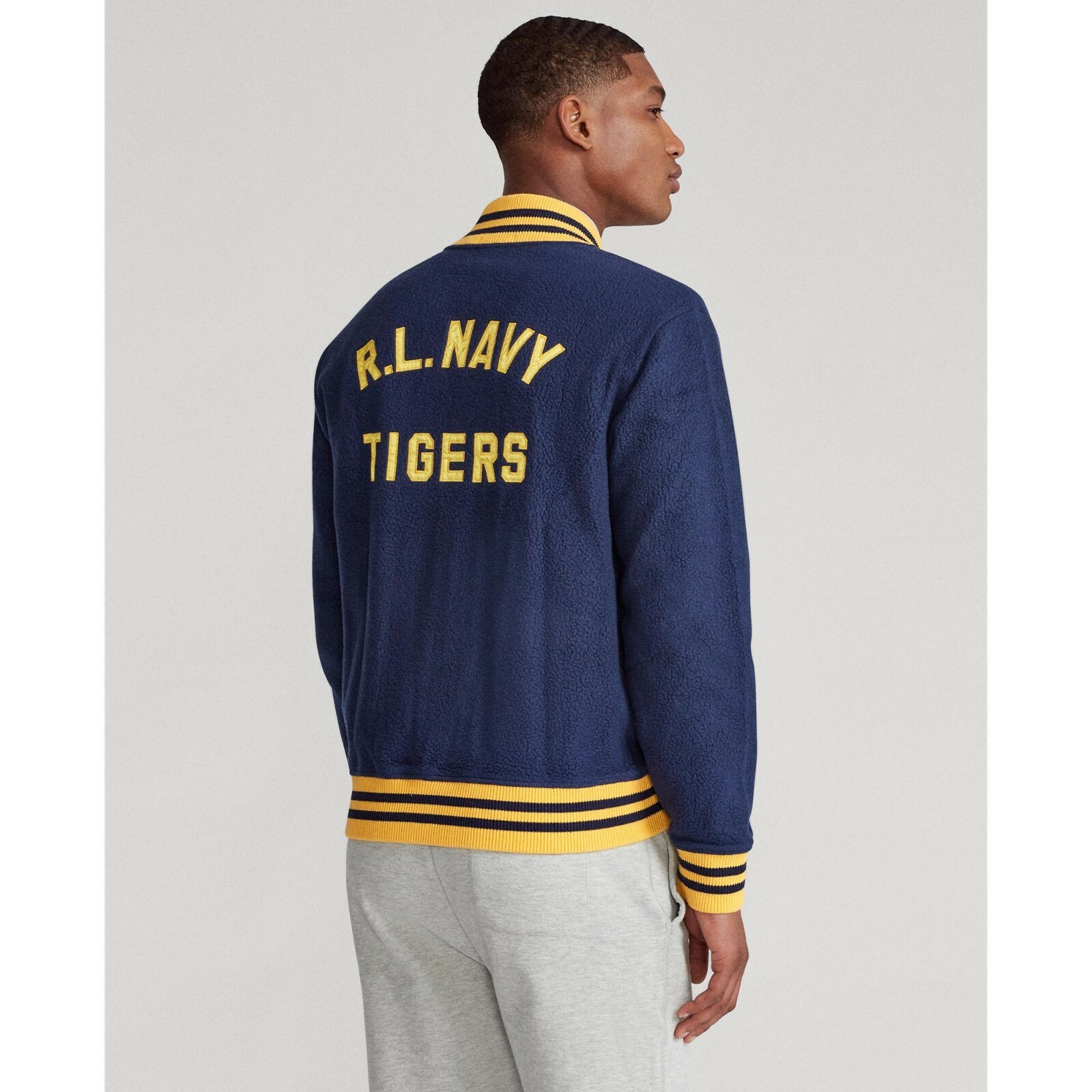 NEW Polo Ralph Lauren Men's Big & Tall Polo Tiger Fleece Bomber Jacket ...