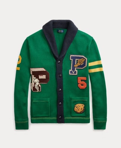 Polo Ralph Lauren Cardigan Patchwork Sweater Men | eBay