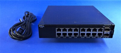 Dell Networking X1018 E10W 16Port Gigabit 2x SFP Port Smart Managed ...