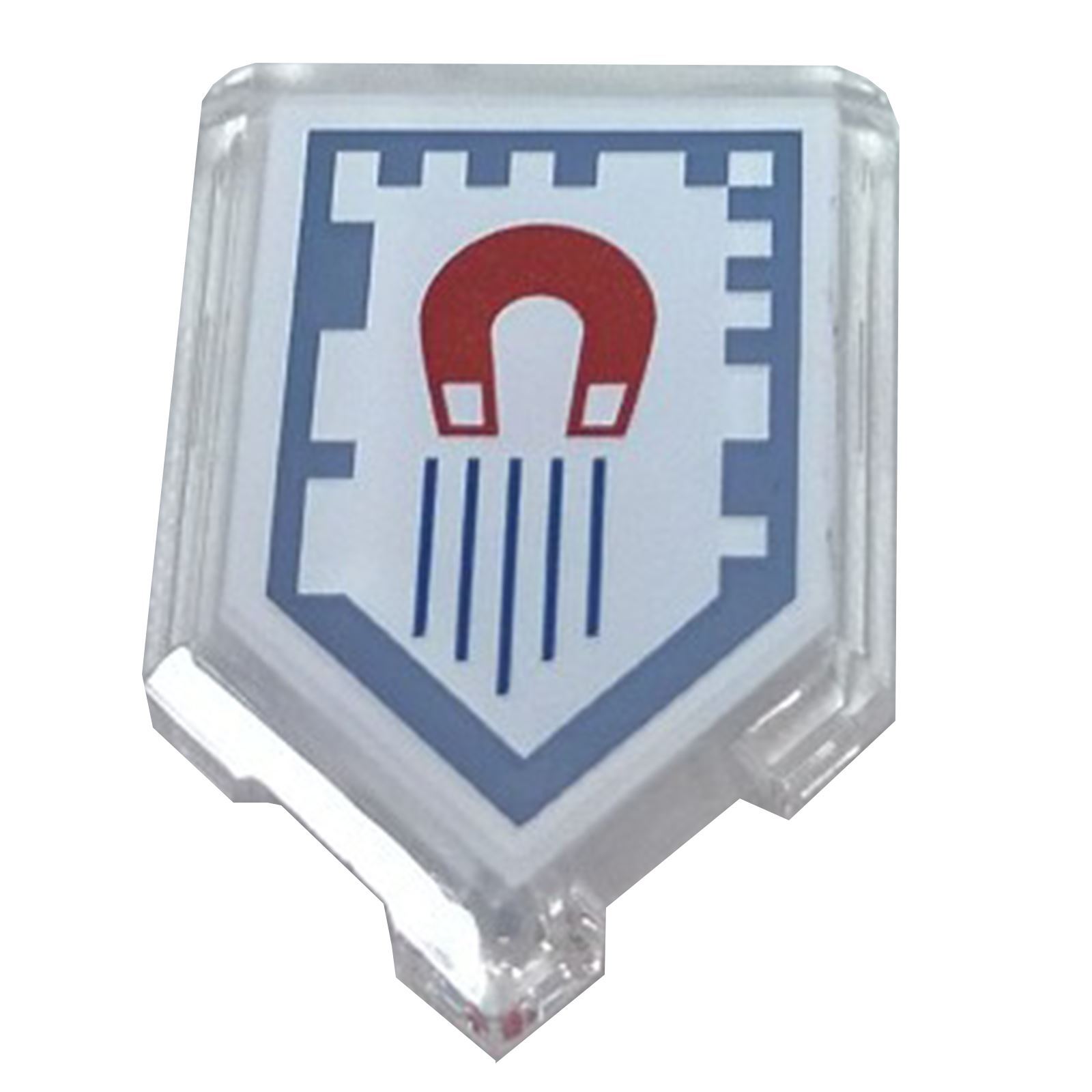 1 NEW LEGO TrClear Mod 2 x 3 Pentagonal Nexo Power Shield Pattern ...