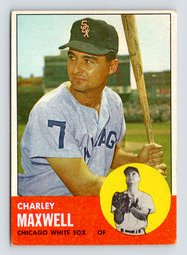 1963 Topps Card, #86 Charlie Maxwell, Chicago White Sox | eBay
