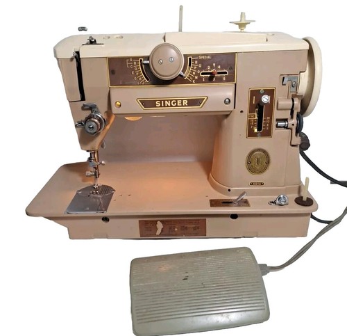 SINGER 401-A Slant-O-Matic Sewing Machine Vintage Heavy Duty ...