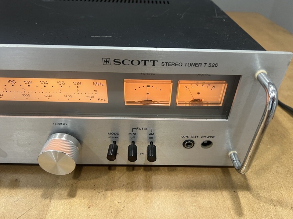 Vintage Scott Stereo AM/FM Tuner Model T526 Powers On-not Tested | eBay