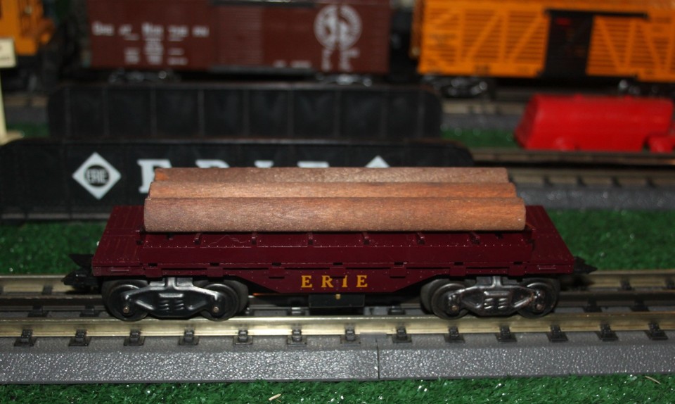 MARX Erie Powered Log Car on G Trucks - Rare - EXCELLENT - From Marx ...