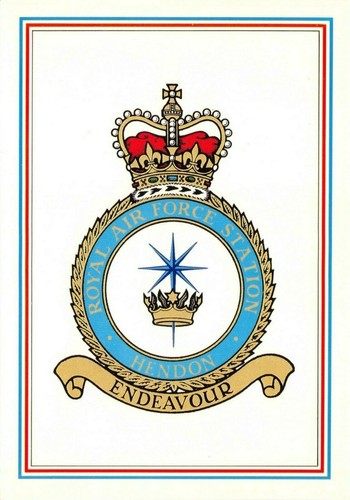 Carte Postale Raf Royal Air Force Station Hendon Crest Badge No.10 Neuf ...