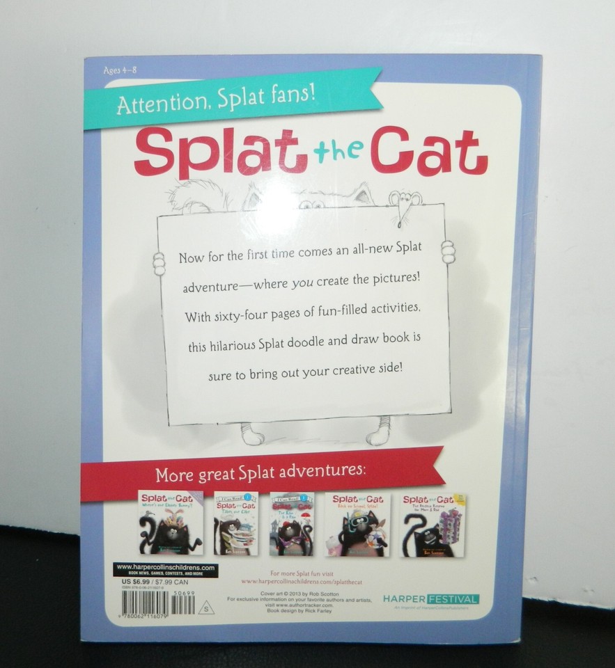Splat the Cat: Doodle & Draw: A Coloring & Activity Book 9780062116079 ...