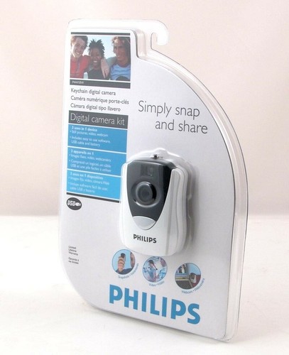 New Philips Keychain Digital Camera, 3-in-1 Still Picture, Video ...