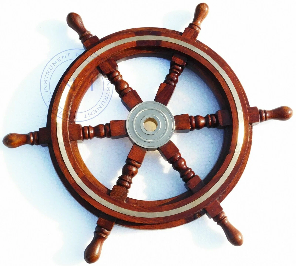 Decorative Wooden Boat Wheel | Shelly Lighting
