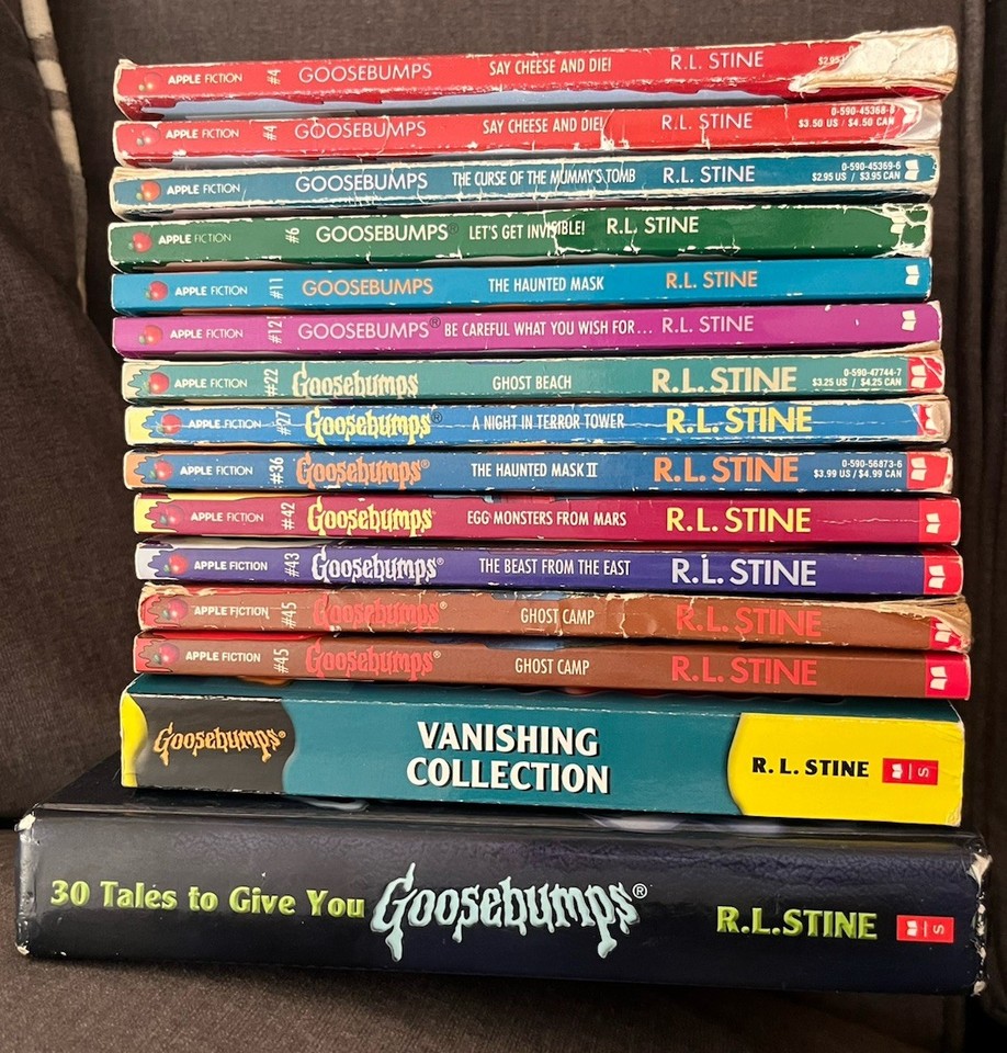 Lot Of 15 Random 90s 1st Edition R.L. Stine Goosebumps Books, Varying ...