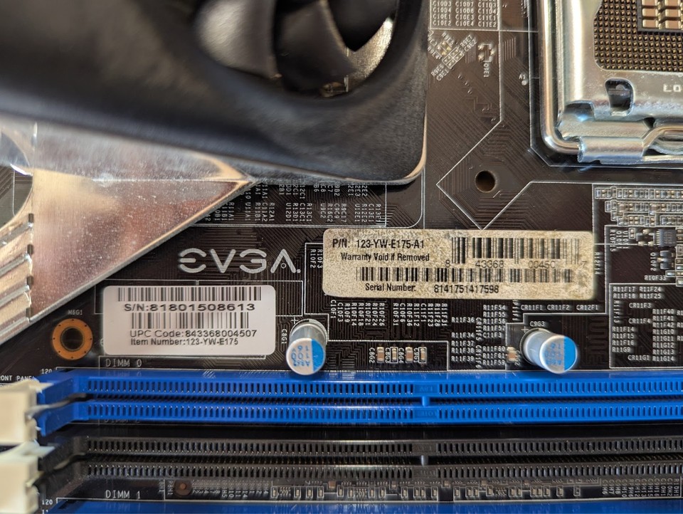 EVGA 123-WE175-A1 X58 SLI LGA1366 Motherboard DDR3 Triple Channel ...