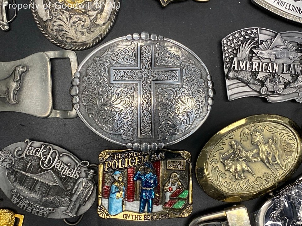 8.1lbs Assorted Vintage/Modern Belt Buckles Collection Lot Grab Bag | eBay