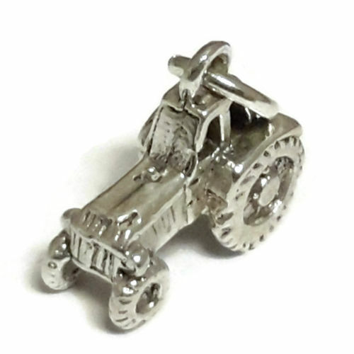 Tractor Charm Pendant .925 Sterling Silver. | eBay