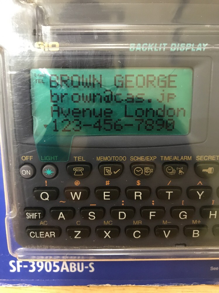 Vintage Casio SF-3905Abu-s Digital 128kb (Memory) Diary Brand New ...