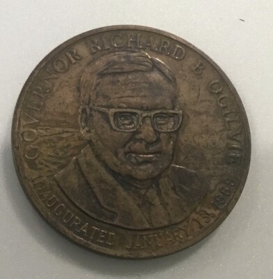 Illinois State Governor Richard Ogilvie Inaugurated Coin Medal | eBay