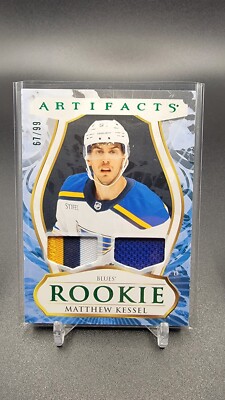 2023-24 Upper Deck Artifacts - Emerald Materials Rookie Matthew Kessel ...