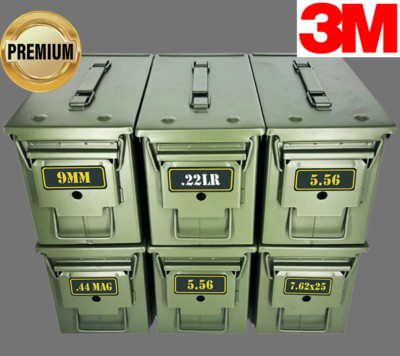 Ammo Can Sticker caliber labels box (PICK YOUR CALIBER) | eBay