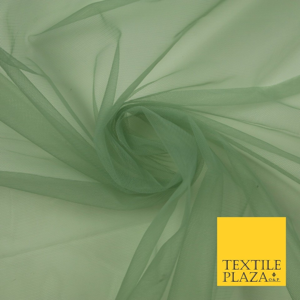 OVER 90 COLOURS - Soft Plain Sheer Tulle Net Fabric Tutu Fairy Veil ...