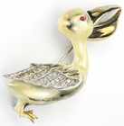MB Boucher Metallic Enamel Pelican Bird Pin | eBay