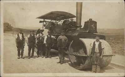 Steamroller Steam Machinery INVICTA Logo c1910 Crisp Real Photo ...