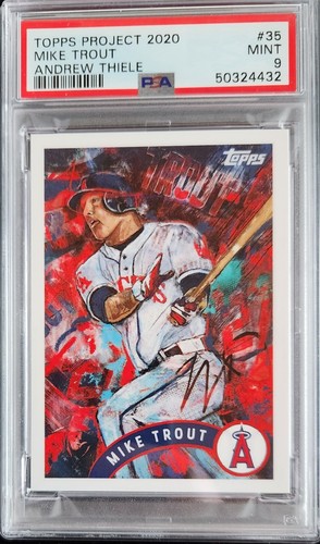 Topps Project 2020 Mike Trout RC - Andrew Thiele #35 - Angels PSA 9 ...