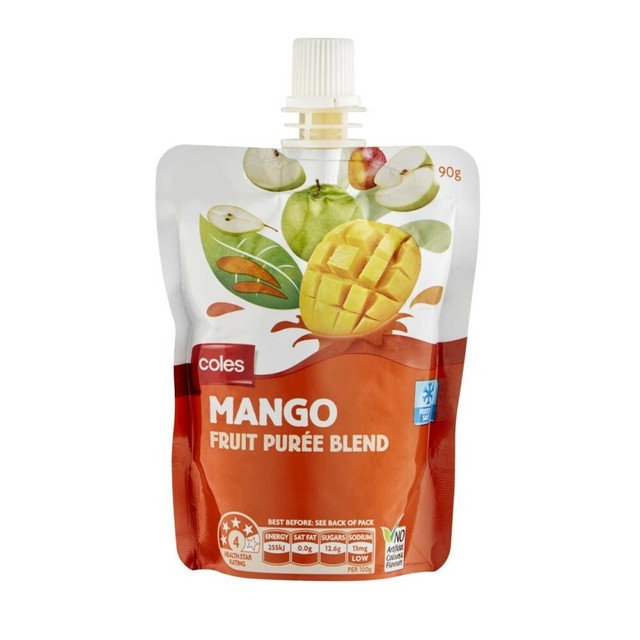 Coles Mango Fruit Puree Blend Pouch 90g for sale online | eBay