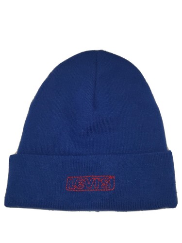 Levi’s Beanie Royal Blue With Red Block Stitch One Size | eBay