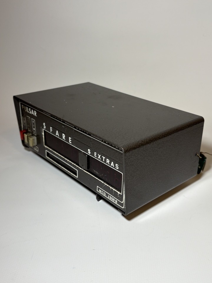 VTG Taxi Meter Pulsar 2000 B 90’s Nyc Taximeter Yellow Cab Rare ...