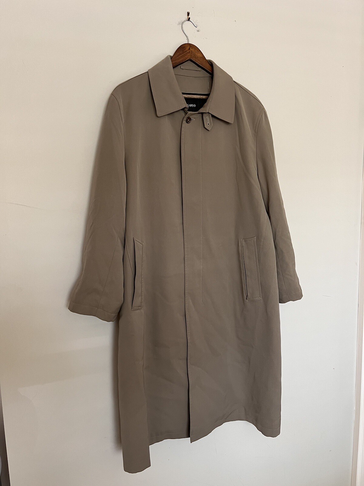 Sanyo Mens Long Trench Dress Coat Business Designer S… - Gem