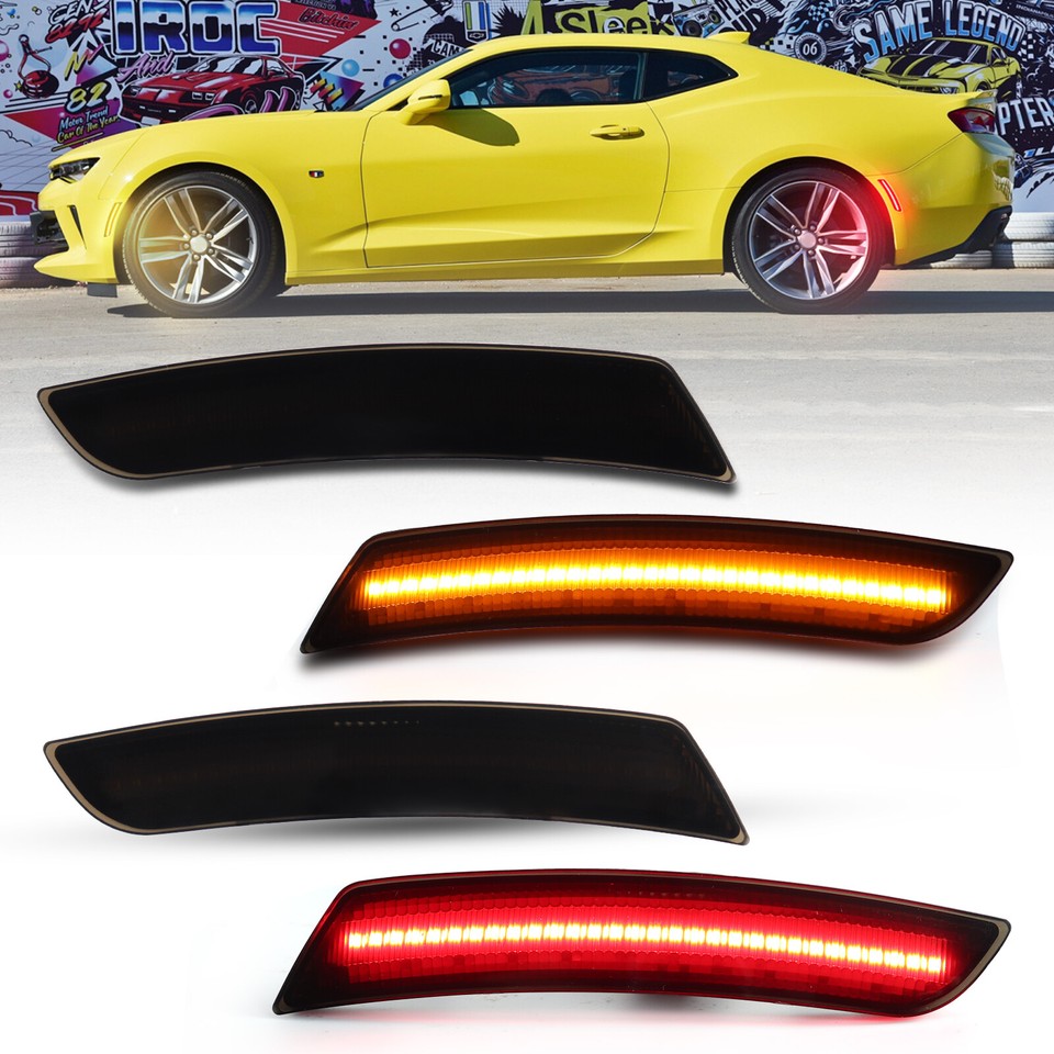 LED Side Marker Lights Front Rear Light for Chevy Camaro LS LT SS ZL1 ...