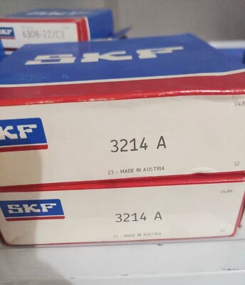 NEW 1PC SKF 3214 A double row angular contact ball bearing FREE ...