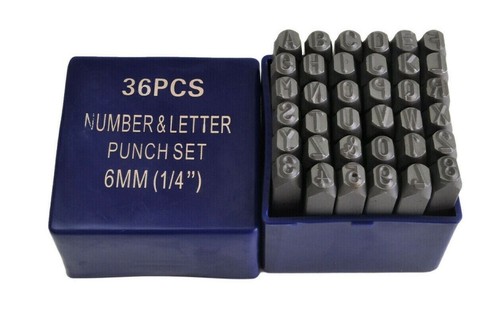 6mm Letter and Number Stamp Punch 36 Piece | eBay Australia