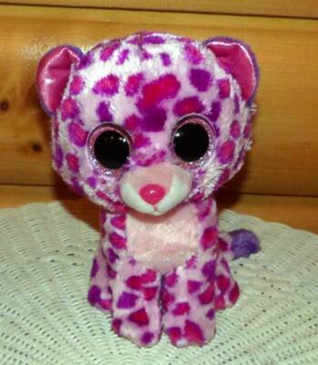 SHOP 777 TY Plush Beanie Boos 8" GLAMOUR the Wild Pink Spotted Leopard ...